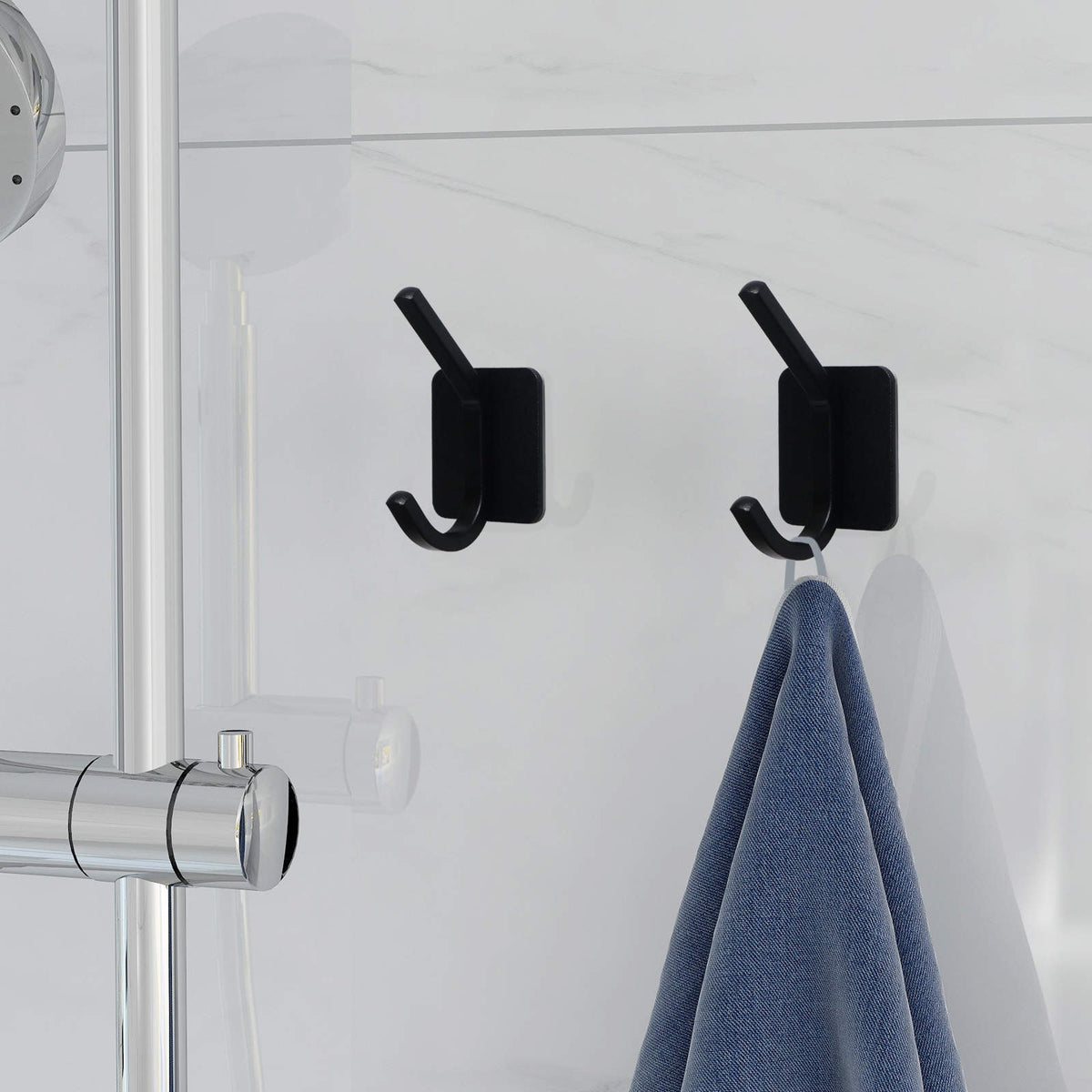Zelfklevende ophanghaak zwart | Kapstokhaak | Ophanghaak – AB-Steigerhout